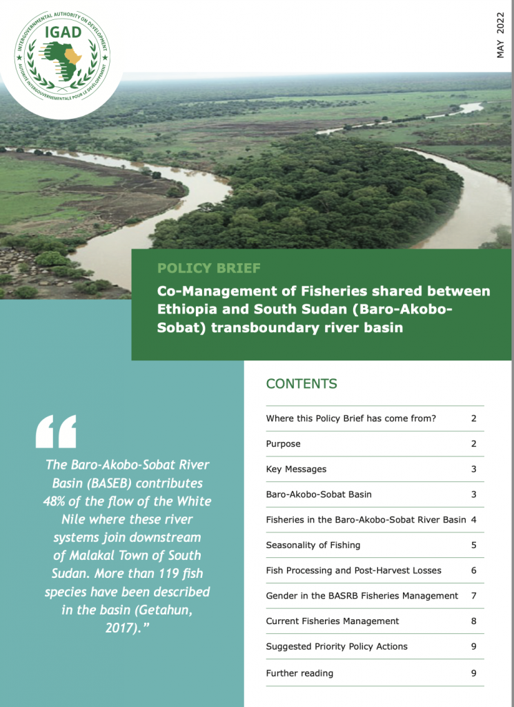 PolicyBrief - Ethiopia Transboundary Baro Akobo River Basin - IGAD
