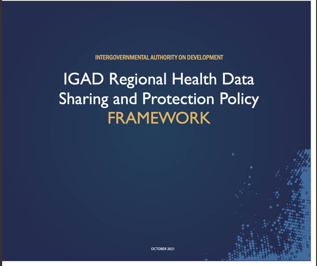IGAD Regional Health Data Sharing and Protection Policy FRAMEWORK - IGAD