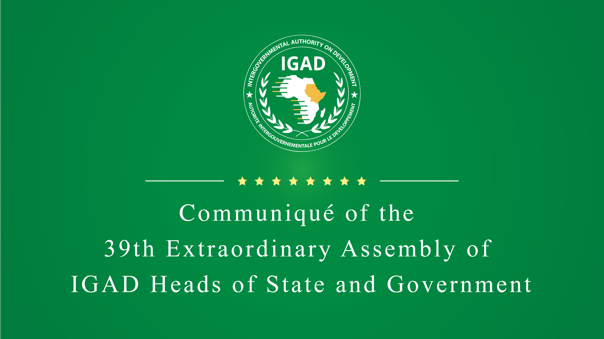 IGAD Communiqués | IGAD News