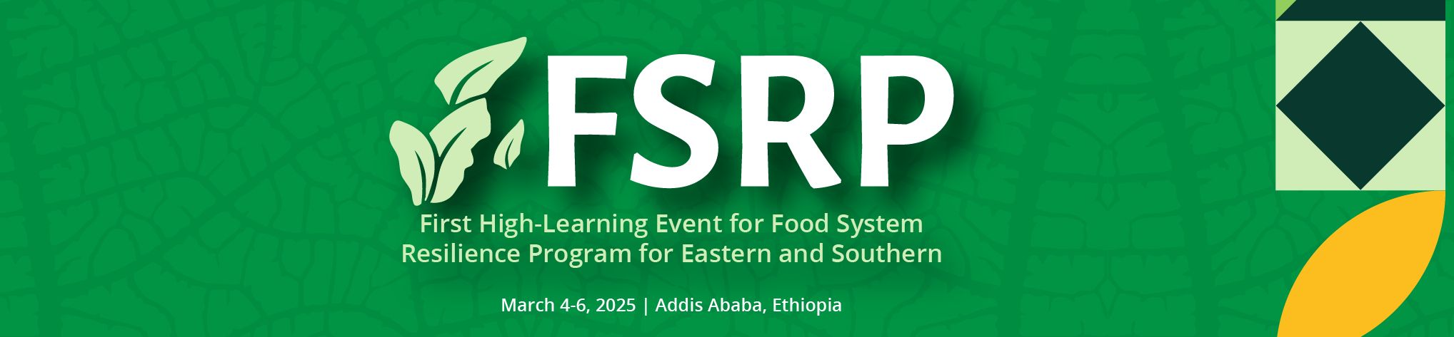 2025 FSRP High-Level Learning Event Registration Form - IGAD