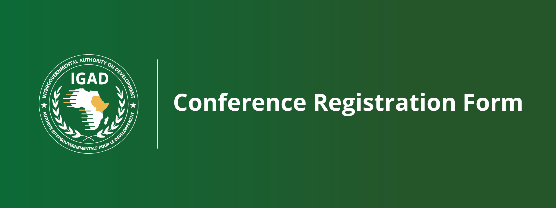 Conference Registration Form - IGAD